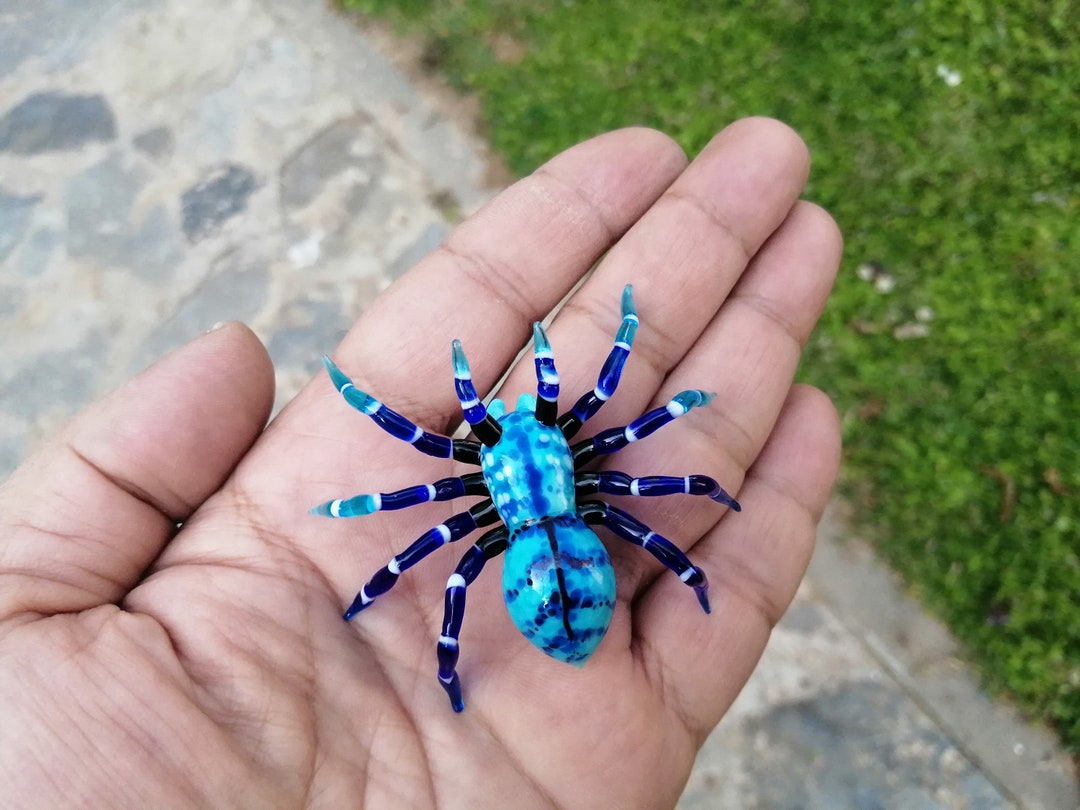 Glass Spider, Spider Figurine, Spider Ornament, Glass Insects Figurine ...