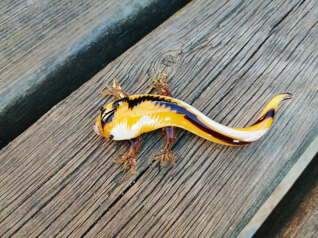Glass Lizard Salamander Figurine, Murano Glass Salamander, Lizard ...