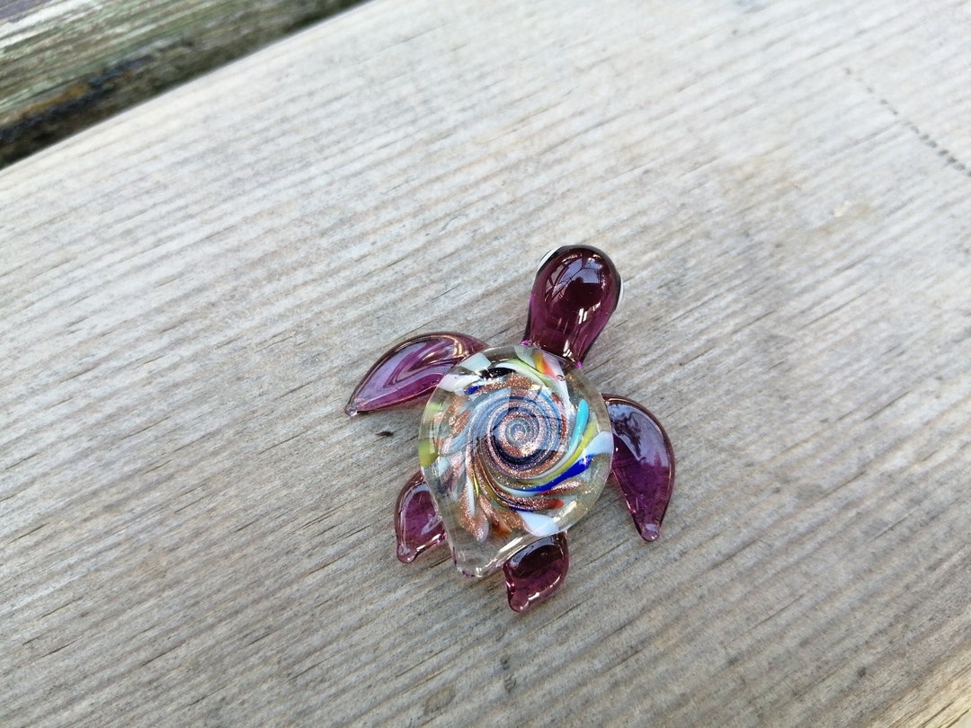 Glass Sea Turtle, Hand Blown Glass Sea Turtle, Glass Sea Animals, Sea ...