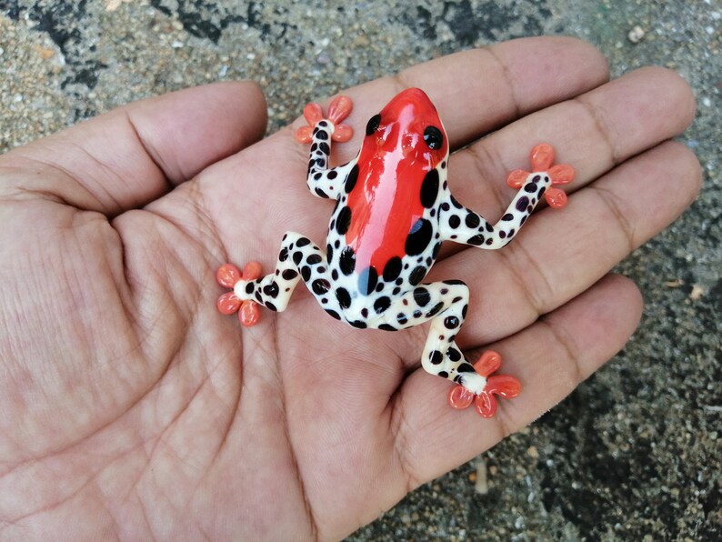 Glass Frog, Hand Blown Glass Frog Figurine, Frog Ornament, Murano Frog ...