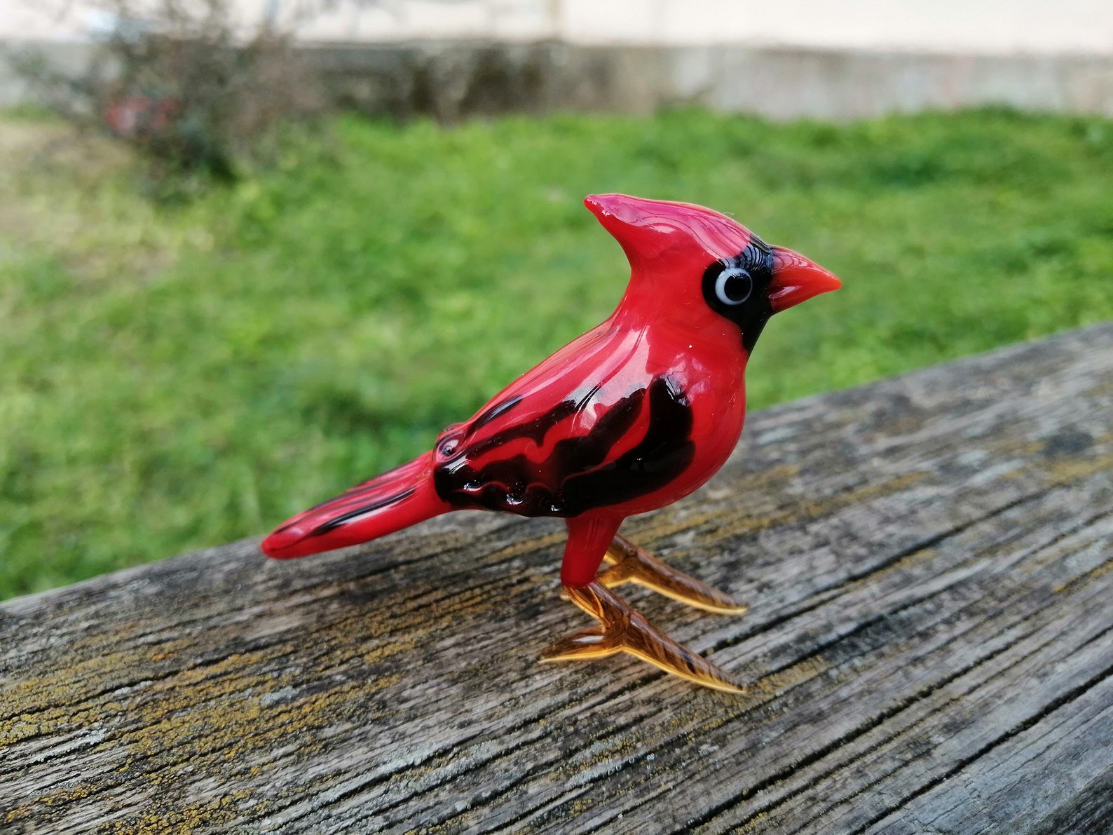 Glass Bird, Hand Blown Glass Bird Figurine, Glass Bird Ornament, Art ...