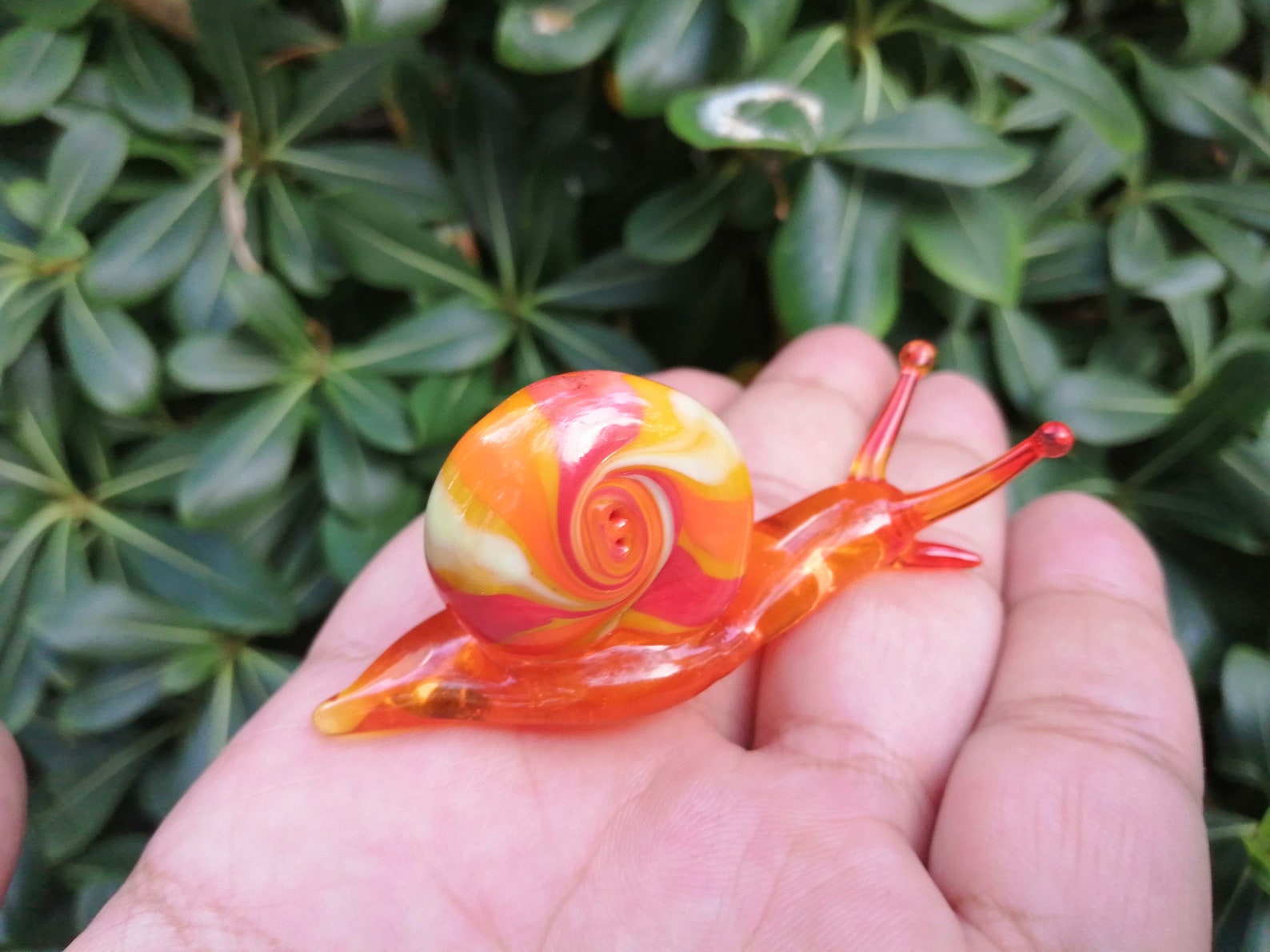 Glass Snail, Glass Snail Figurine, Miniature Snail, Glass Mollusc ...