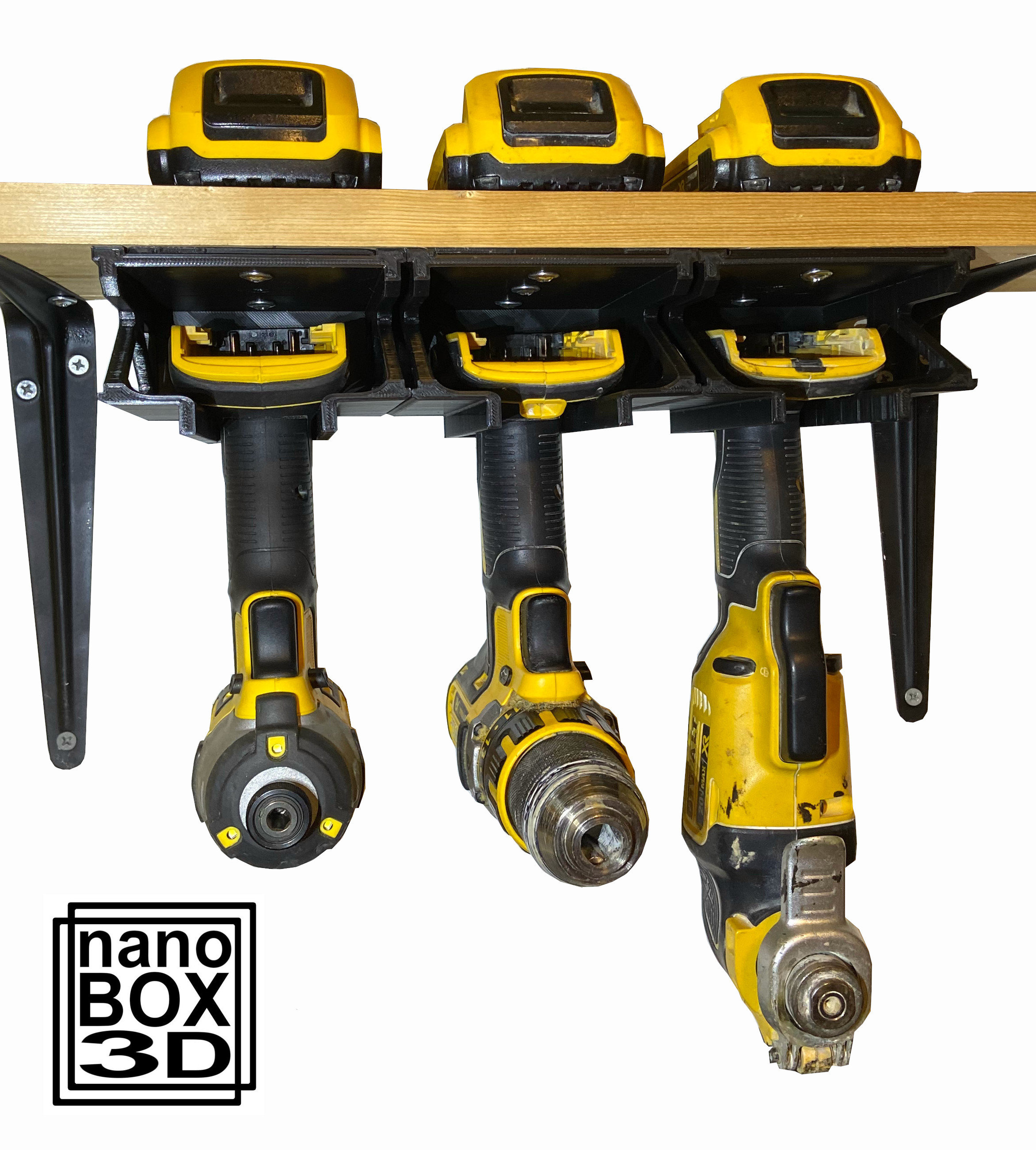 Drill Holder / Mount Under Shelf or Flat on a Wall - Etsy