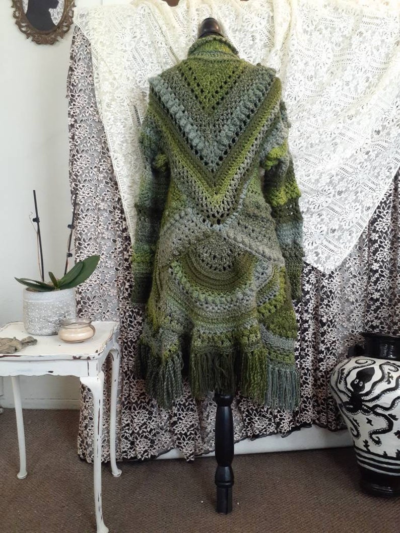 Swamp Witch Freeform Crochet Jacket - FREE DOMESTIC SHIPPING! - Etsy