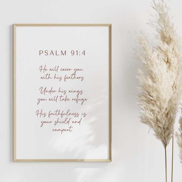 Psalm 91 4 - Etsy