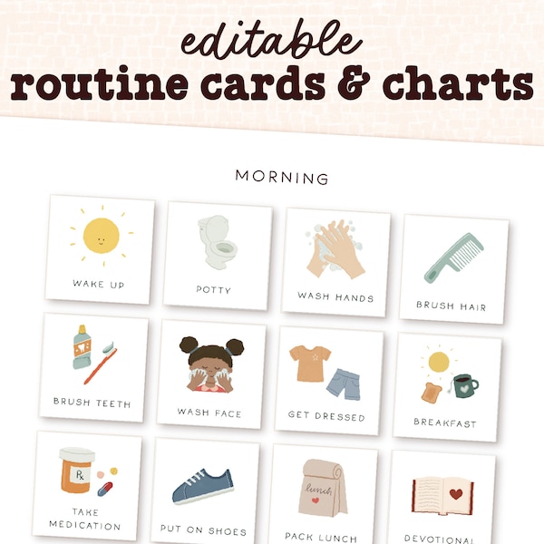 Routine Chart - Etsy