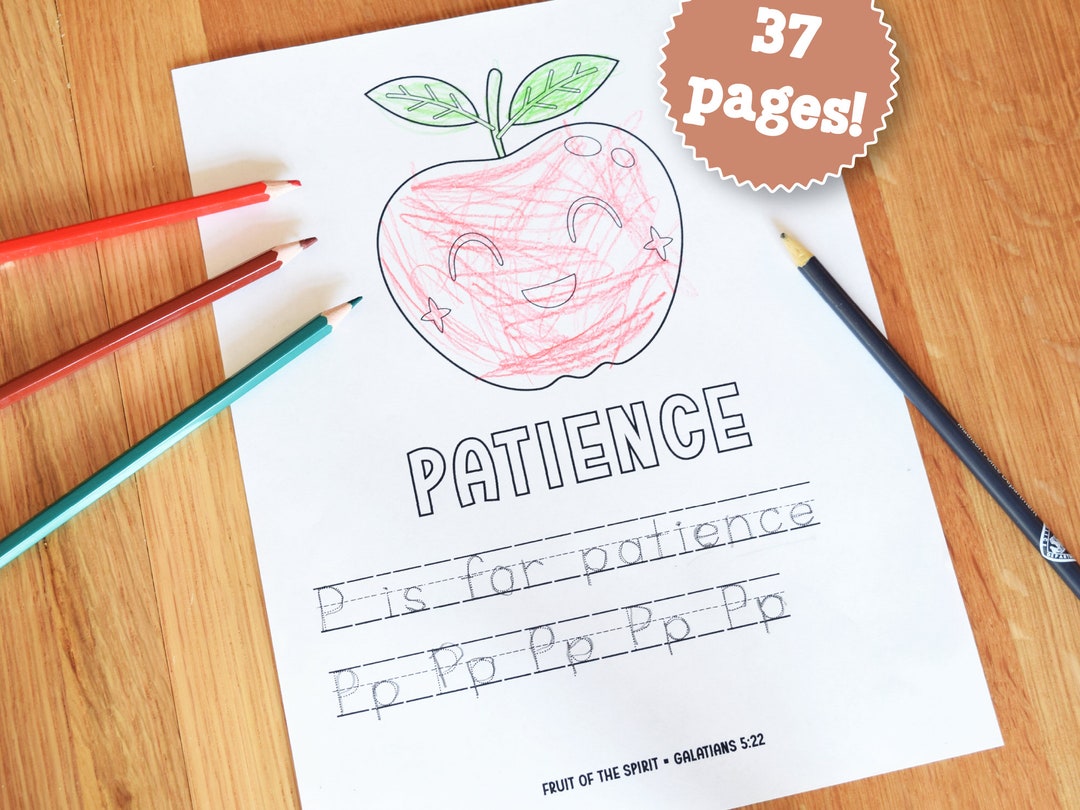 Fruit of the Spirit Coloring Tracing Copywork Pages for Homeschool ...