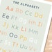 Rainbow Alphabet Poster, Handwriting Chart Print, Educational Wall Art ...