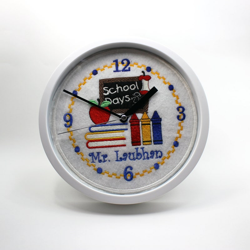 Embroidery Clock - Etsy