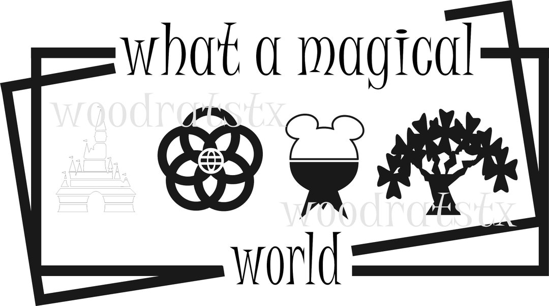 What A Magical World Disneyworld SVG Castle Svg Magic - Etsy