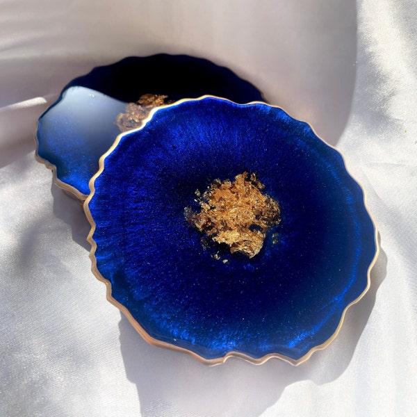 Blue Coasters - Etsy UK