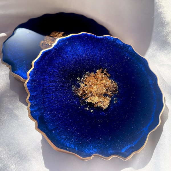 Gold Coasters - Etsy