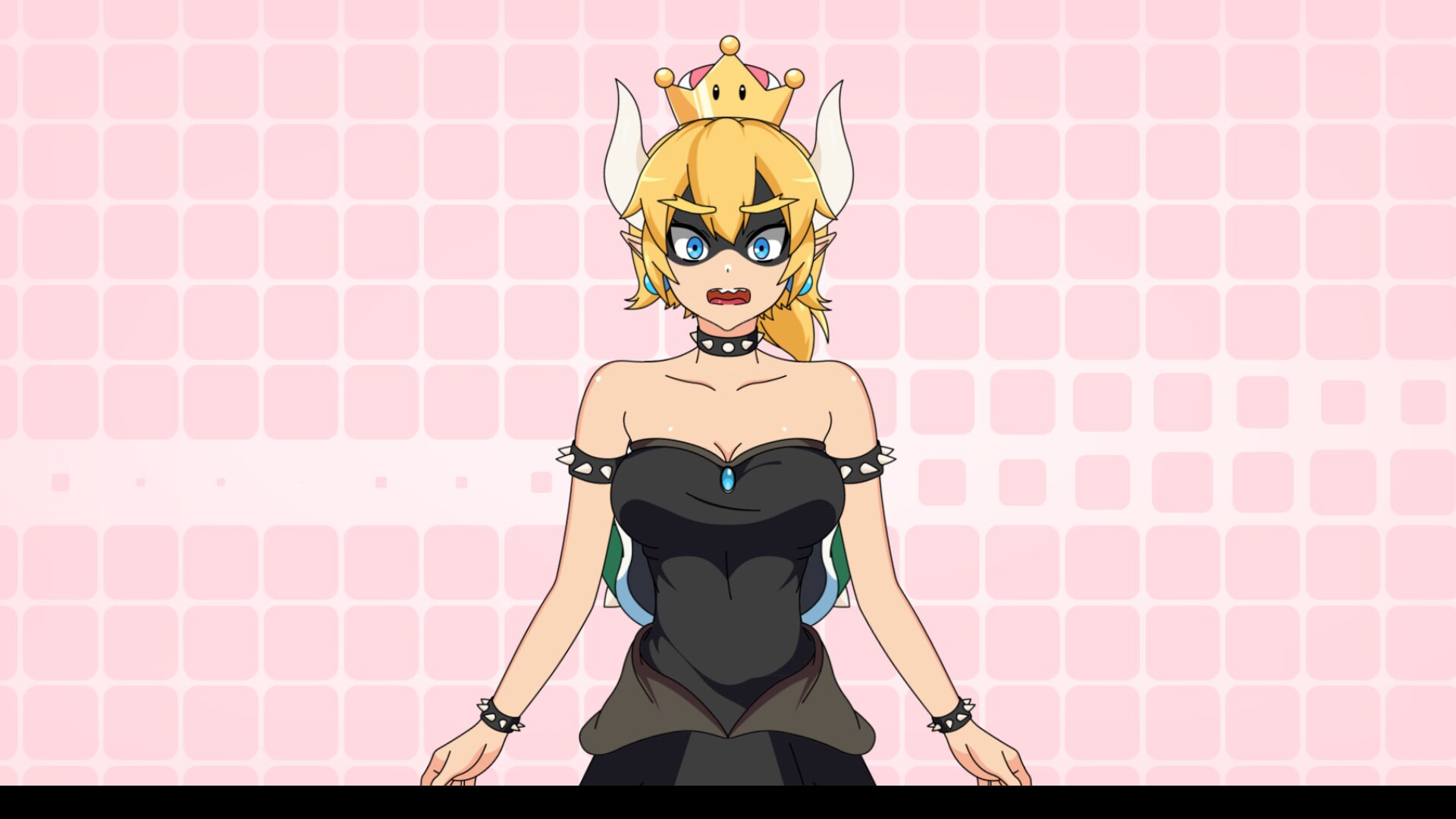 Premade Bowsette Vtuber Model 4 Different Emotes, 1 Animation, 1 ...