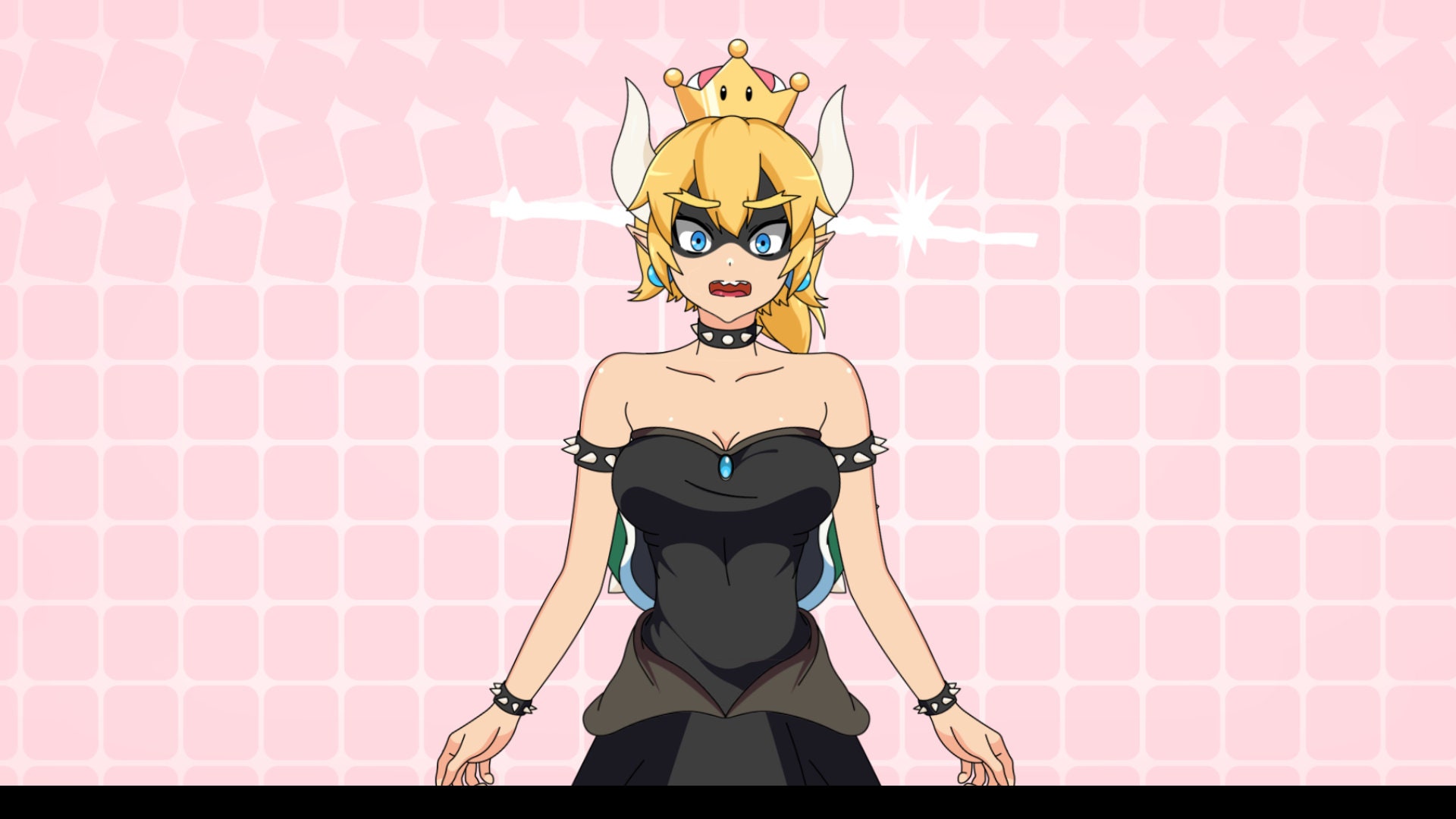 Premade Bowsette Vtuber Model 4 Different Emotes, 1 Animation, 1 ...