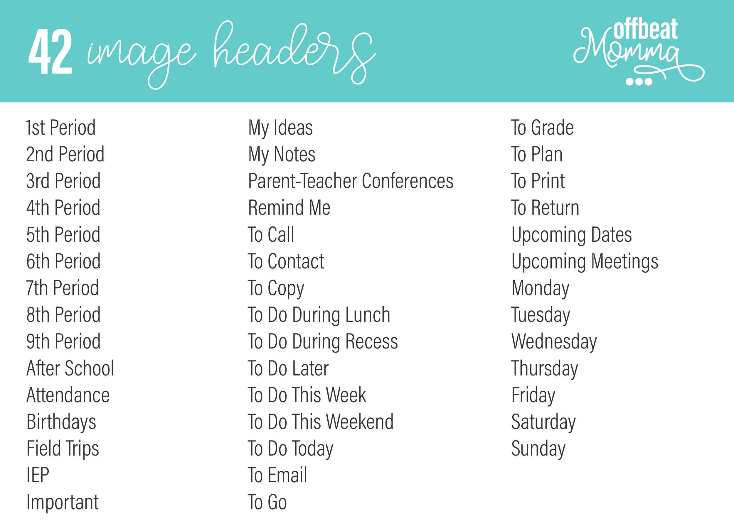 Colorful Google Keep Teacher Image Headers | Instant Download Google ...