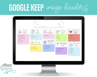 Google Keep Image Headers Colorful Google Keep Headers Instant Download ...