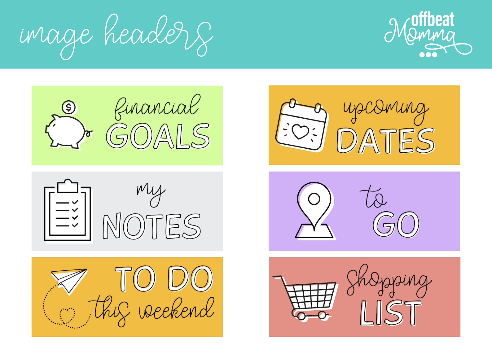 Google Keep Image Headers | Colorful Google Keep Headers | Instant ...