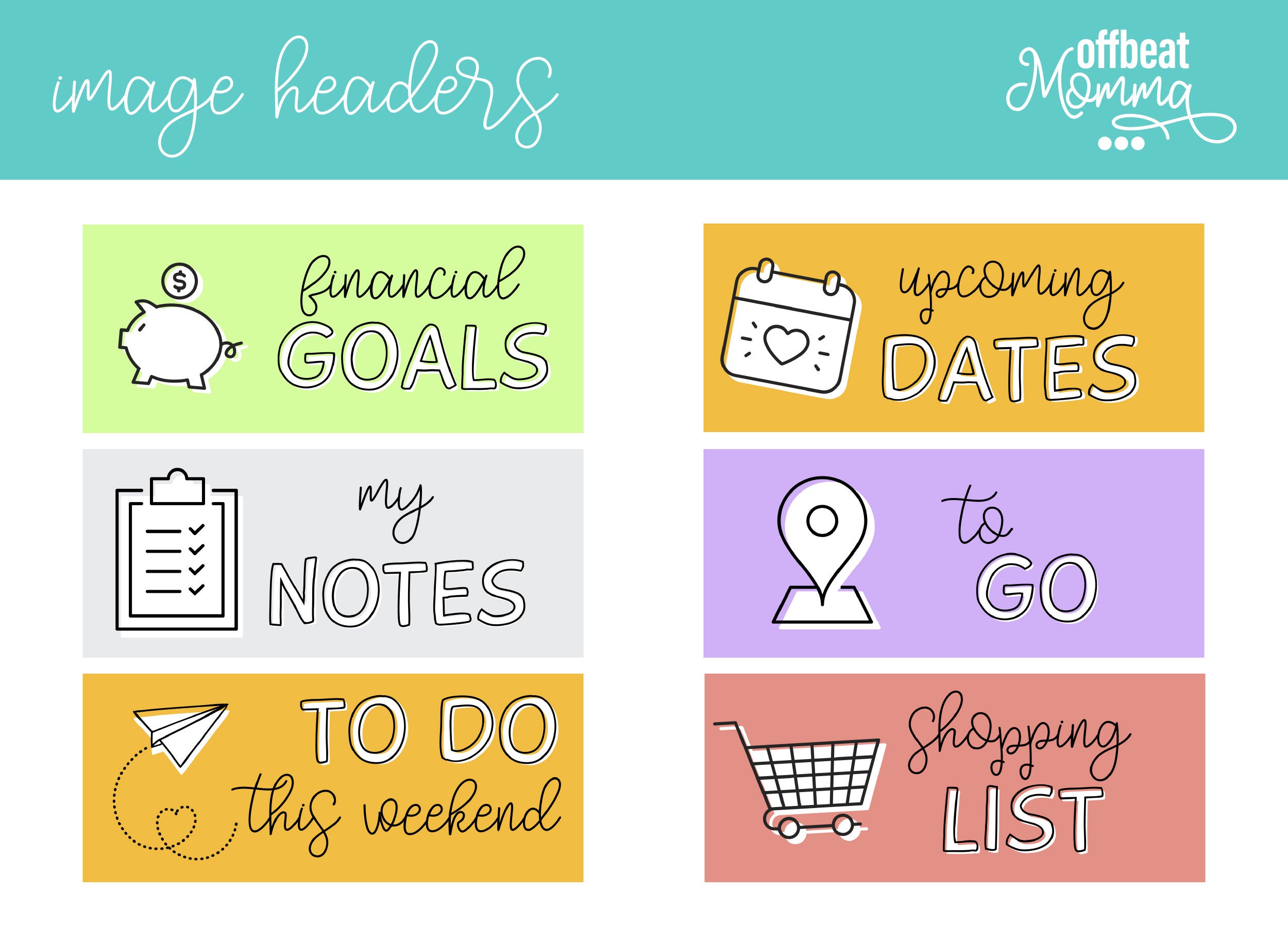 Google Keep Image Headers | Colorful Google Keep Headers | Instant ...