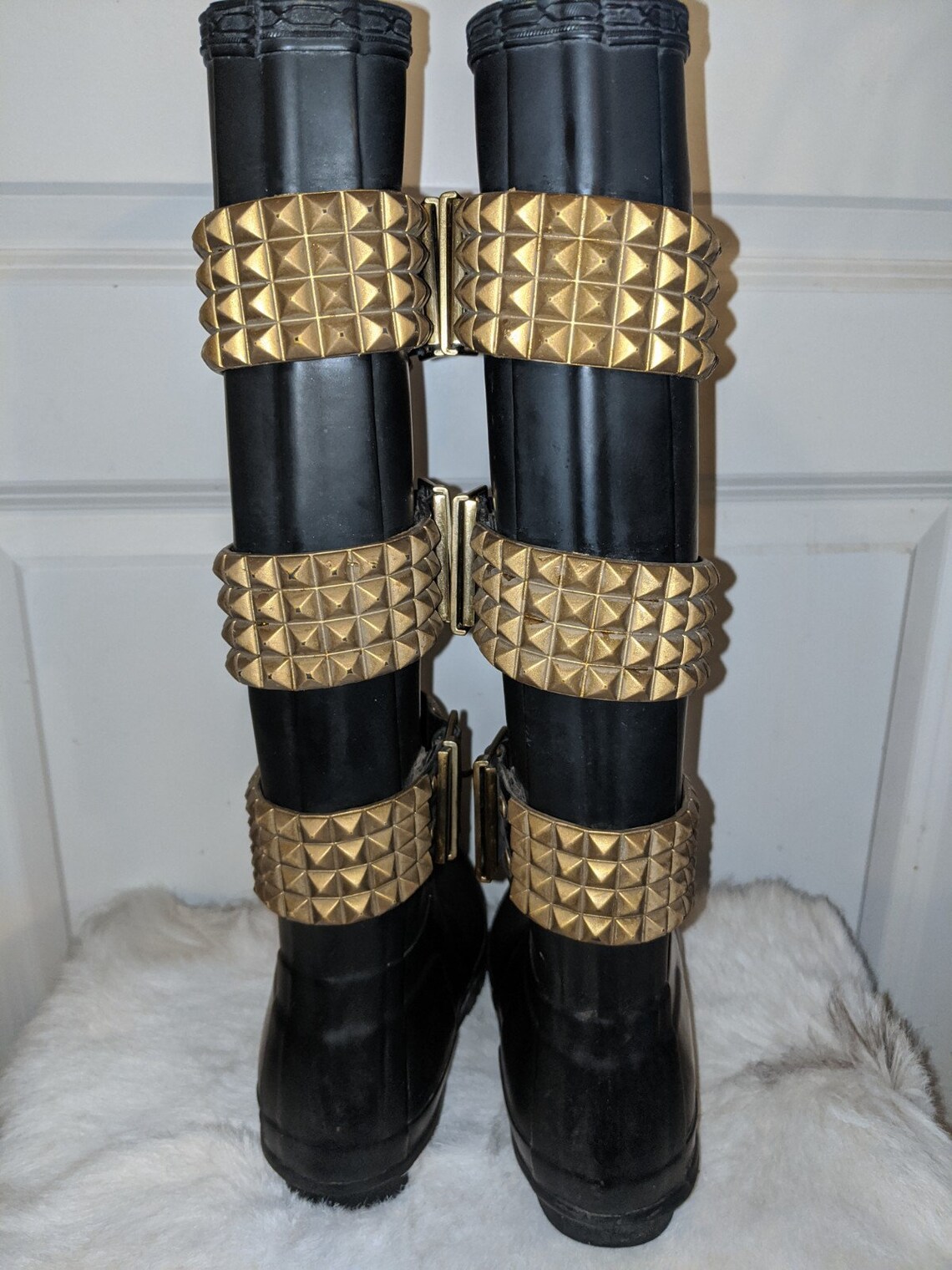 HUNTER Wellies Original Tall Festival Stud Strapped Wellington - Etsy