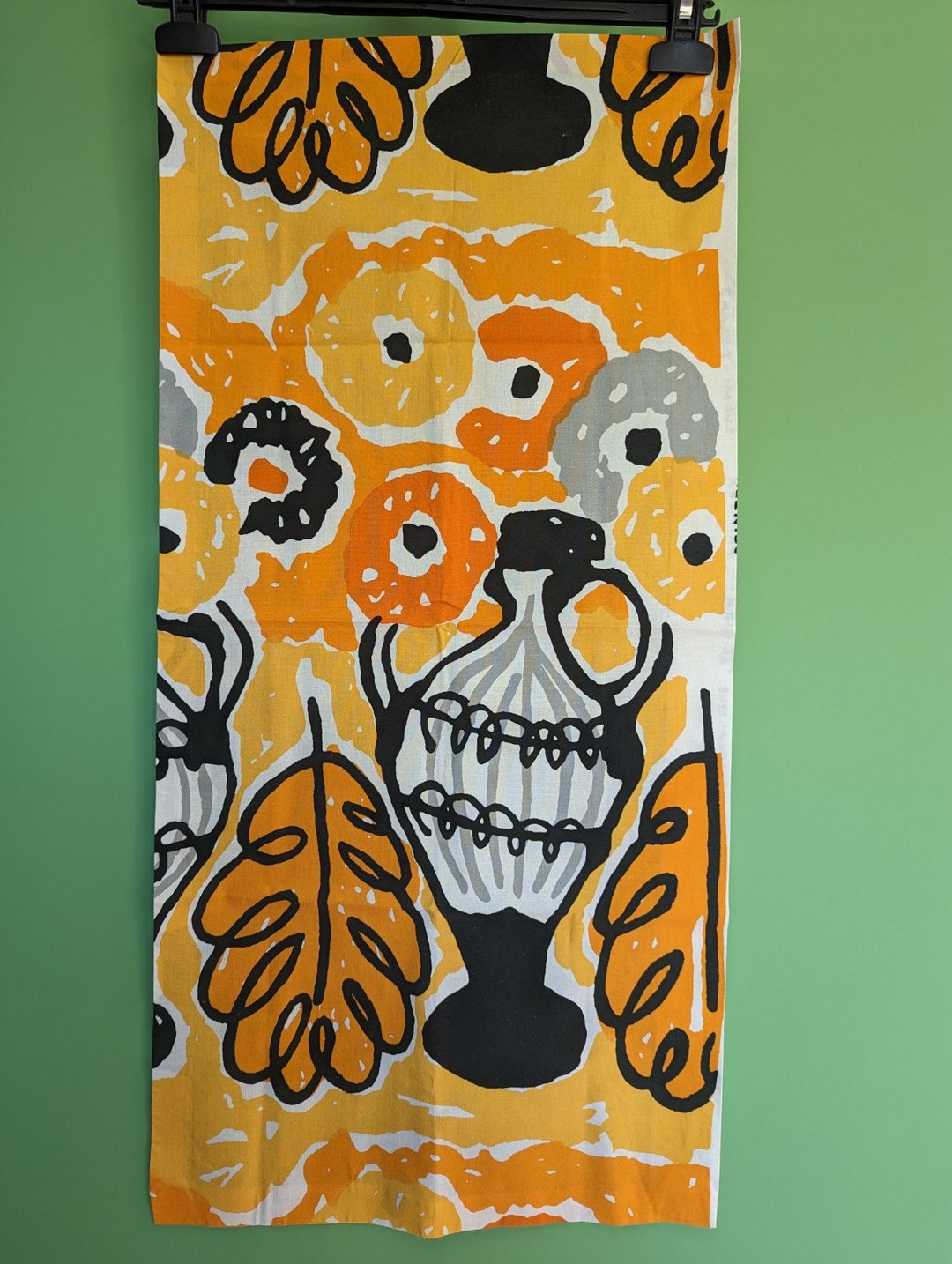 Vintage MARIMEKKO AMFORA Cotton Fabric by Maija Isola Finnish Design ...