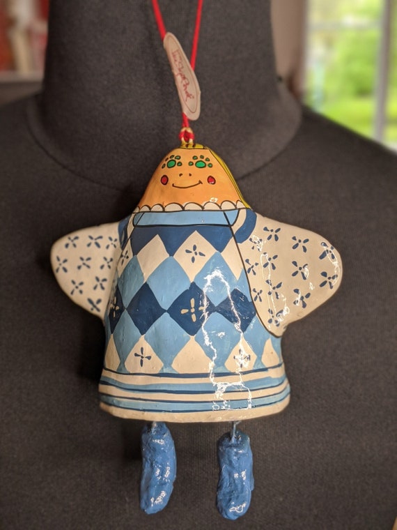 Hand-painted hanging Angel by Lise Skjåk Bræk | Etsy