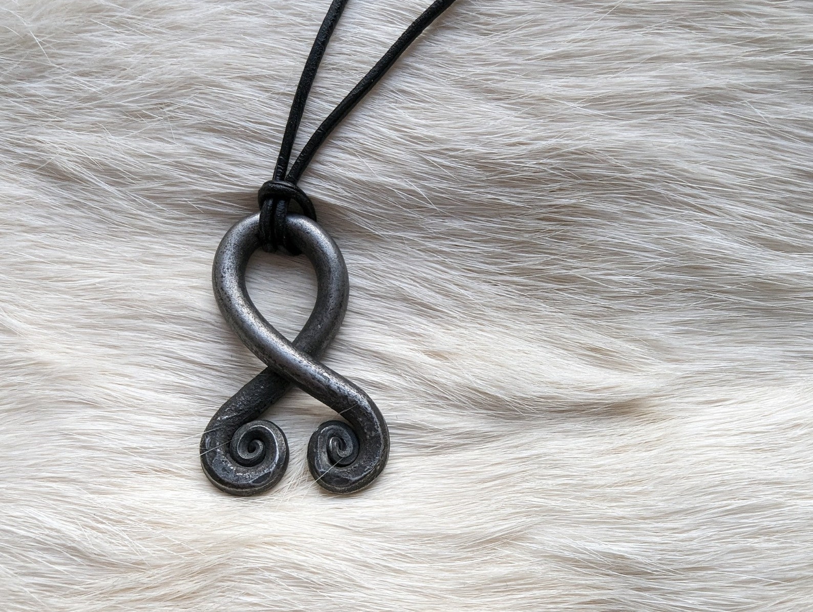 Vintage Scandinavian Hand Forged Troll Cross Rustic Iron Pendant ...