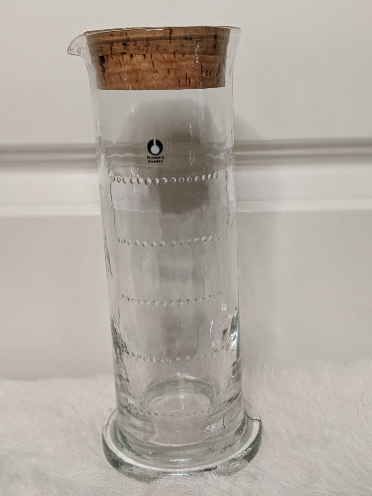 2 Pc Set: Vintage Pukeberg Sweden Art Glass Decanter Pitcher | Etsy