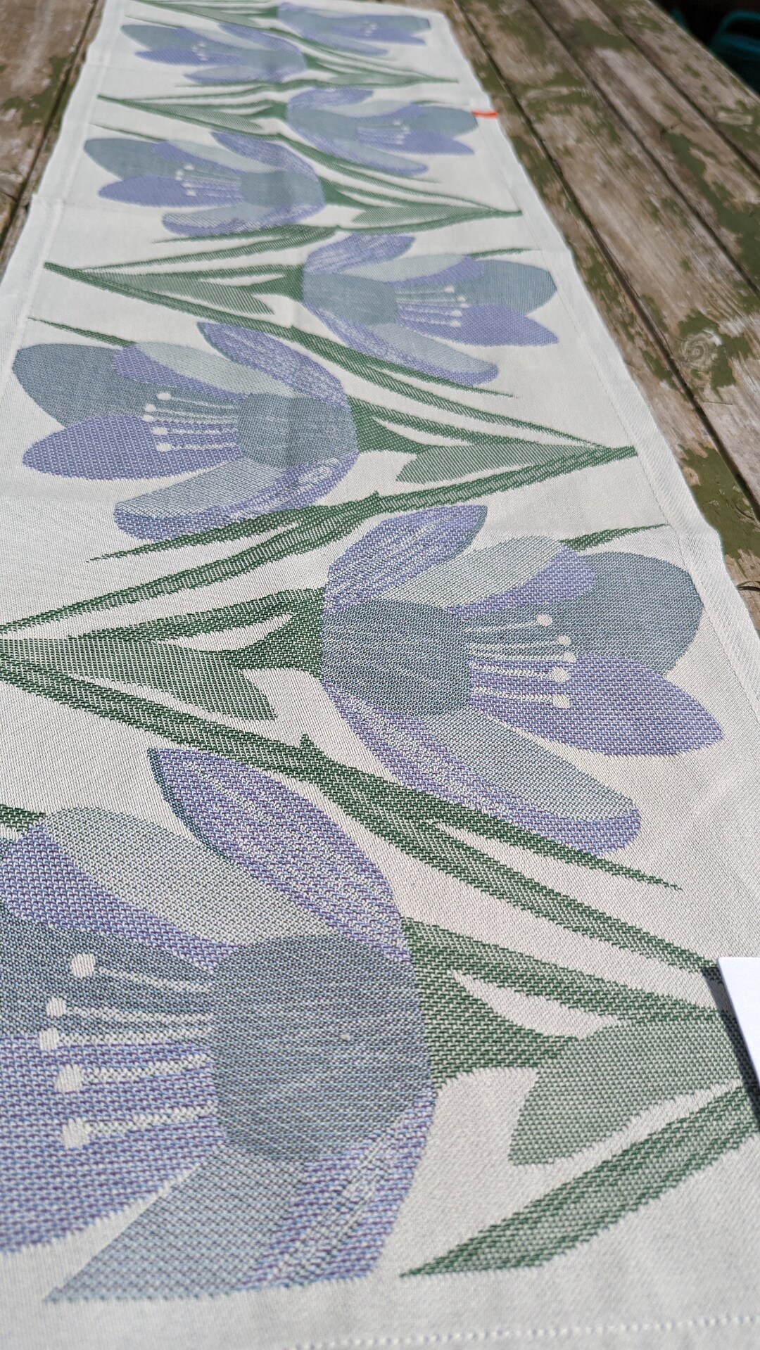 EKELUND Swedish Table Runner Krokus Organic Cotton 100% - Etsy