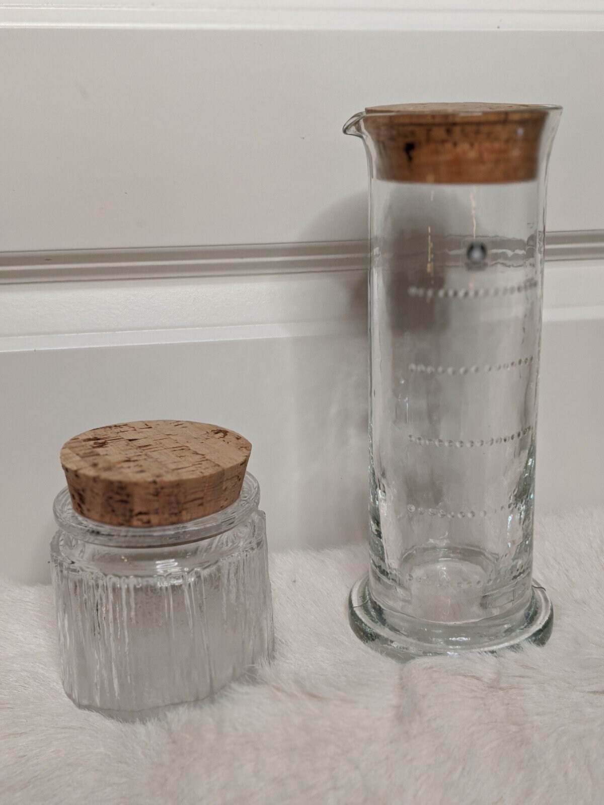 2 Pc Set: Vintage Pukeberg Sweden Art Glass Decanter, Pitcher, Carafe ...