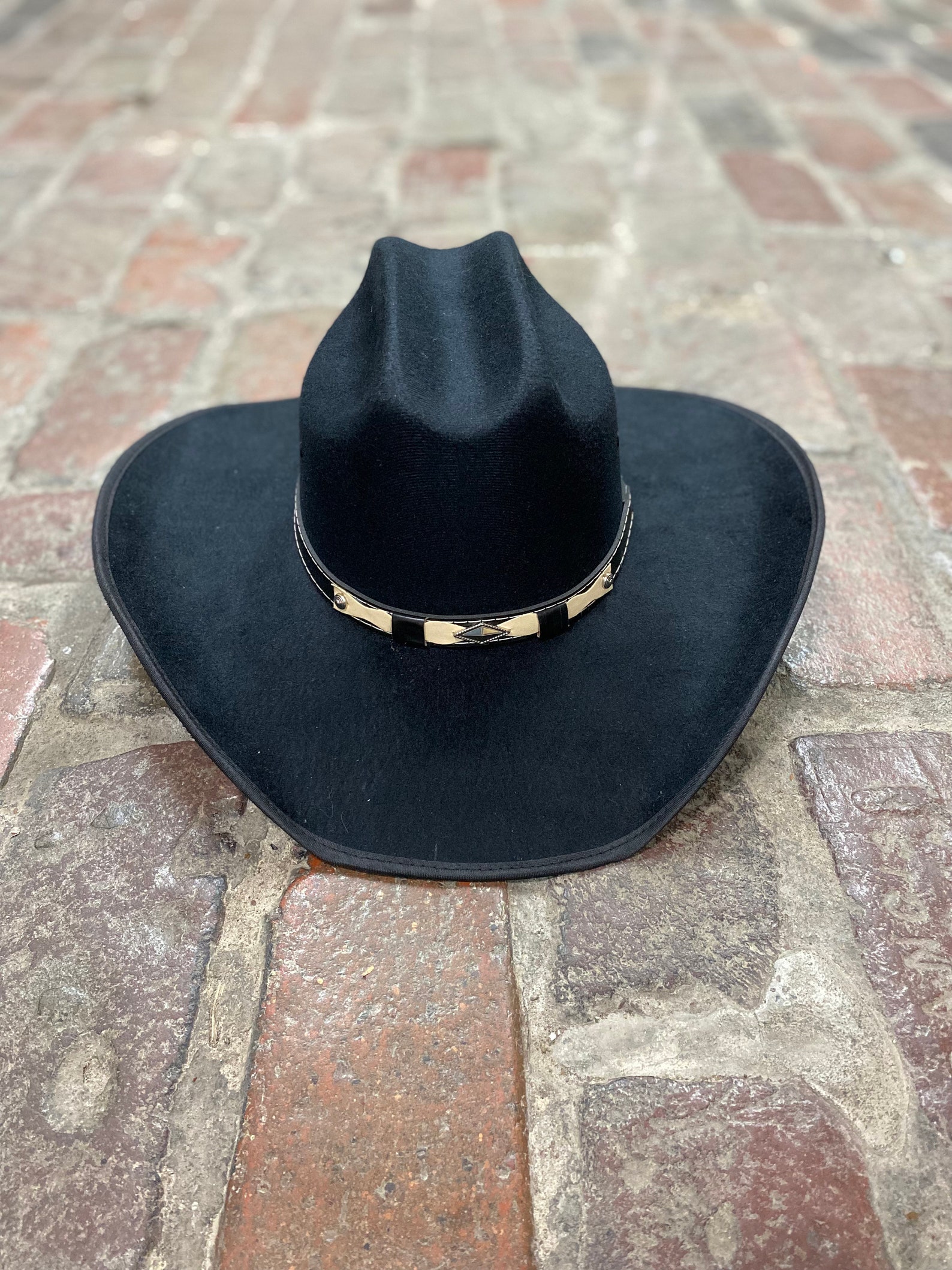 Black Cowboy Hat | Adult Cowboy Hat | Felt Cowboy Hat | Gift for Dad ...