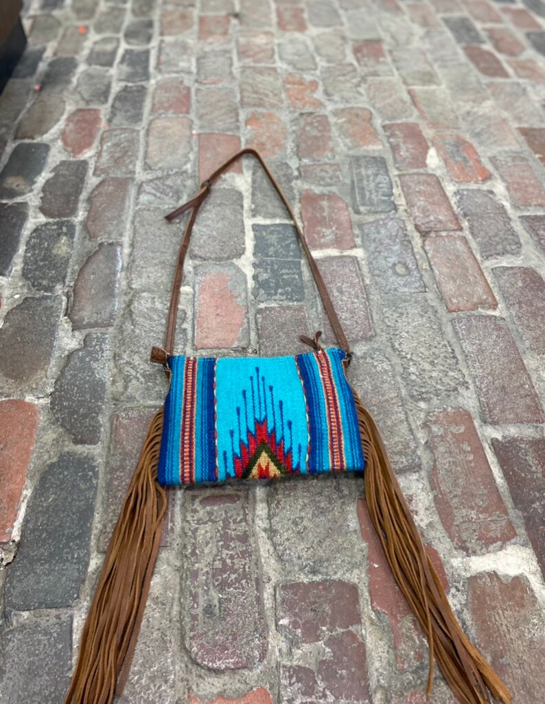 Woven Aztec Purse Hand Tooled Leather Purse Gift for Her | Etsy