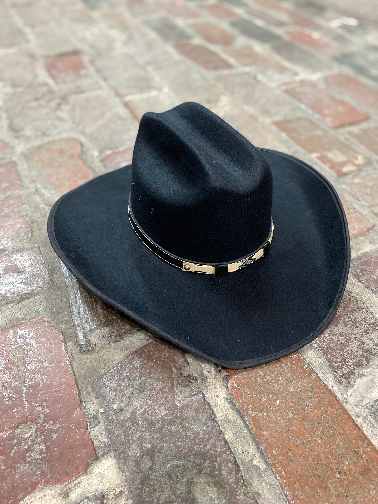 Black Cowboy Hat | Adult Cowboy Hat | Felt Cowboy Hat | Gift for Dad ...