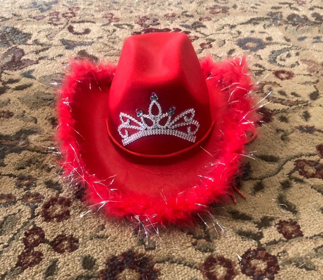 Children's Princess Cowboy Hat | Kids Party Hat |birthday Hats|gift for ...