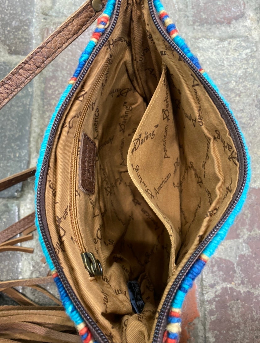 Woven Aztec Purse Hand Tooled Leather Purse Gift for Her | Etsy