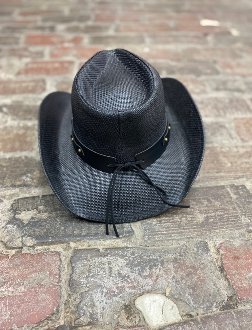 Straw Cowboy Hat | Shapeable Cowboy Hat | Cowboy Hat With Hat Band ...