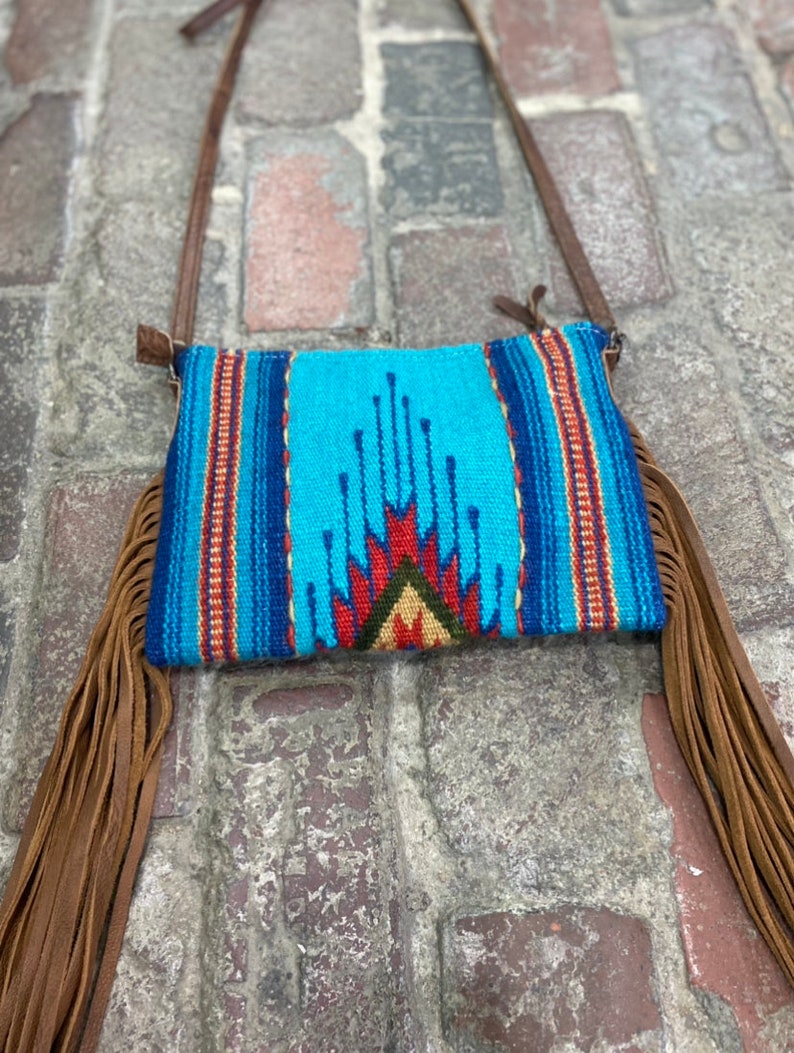 Woven Aztec Purse Hand Tooled Leather Purse Gift for Her - Etsy