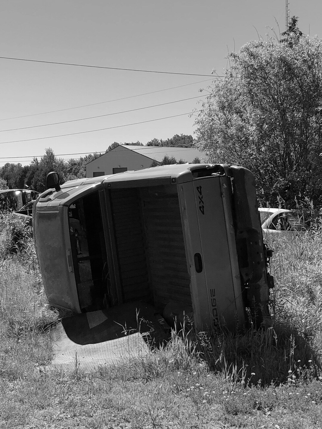 Dodge Ram Getting Sideways Black and White Print - Etsy