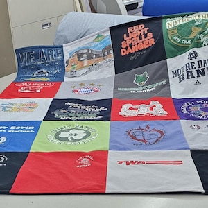 Custom Blankets Made From Tshirts, Sweaters, Jerseys and Other Shirts ...
