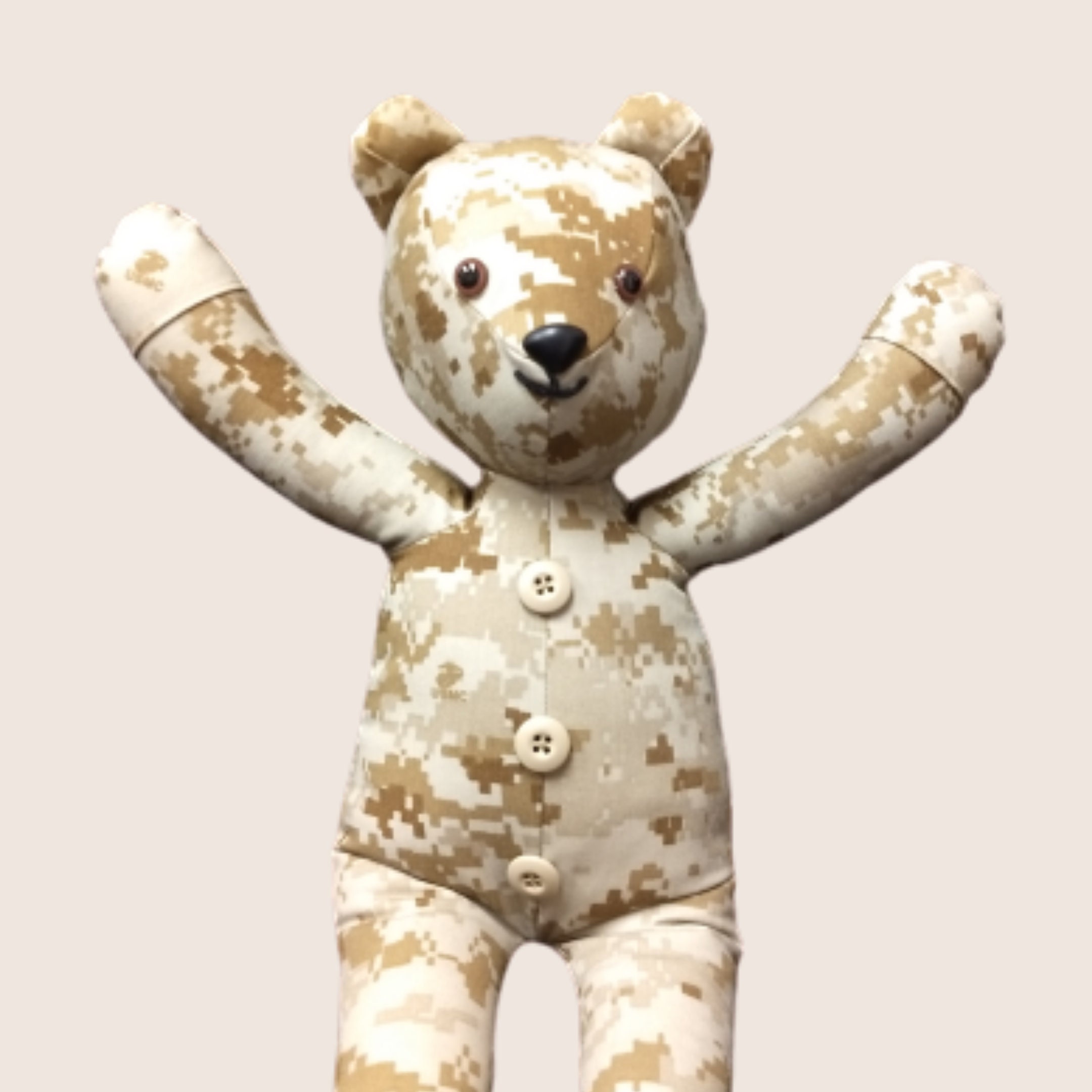 Teddy bears made from military uniforms store