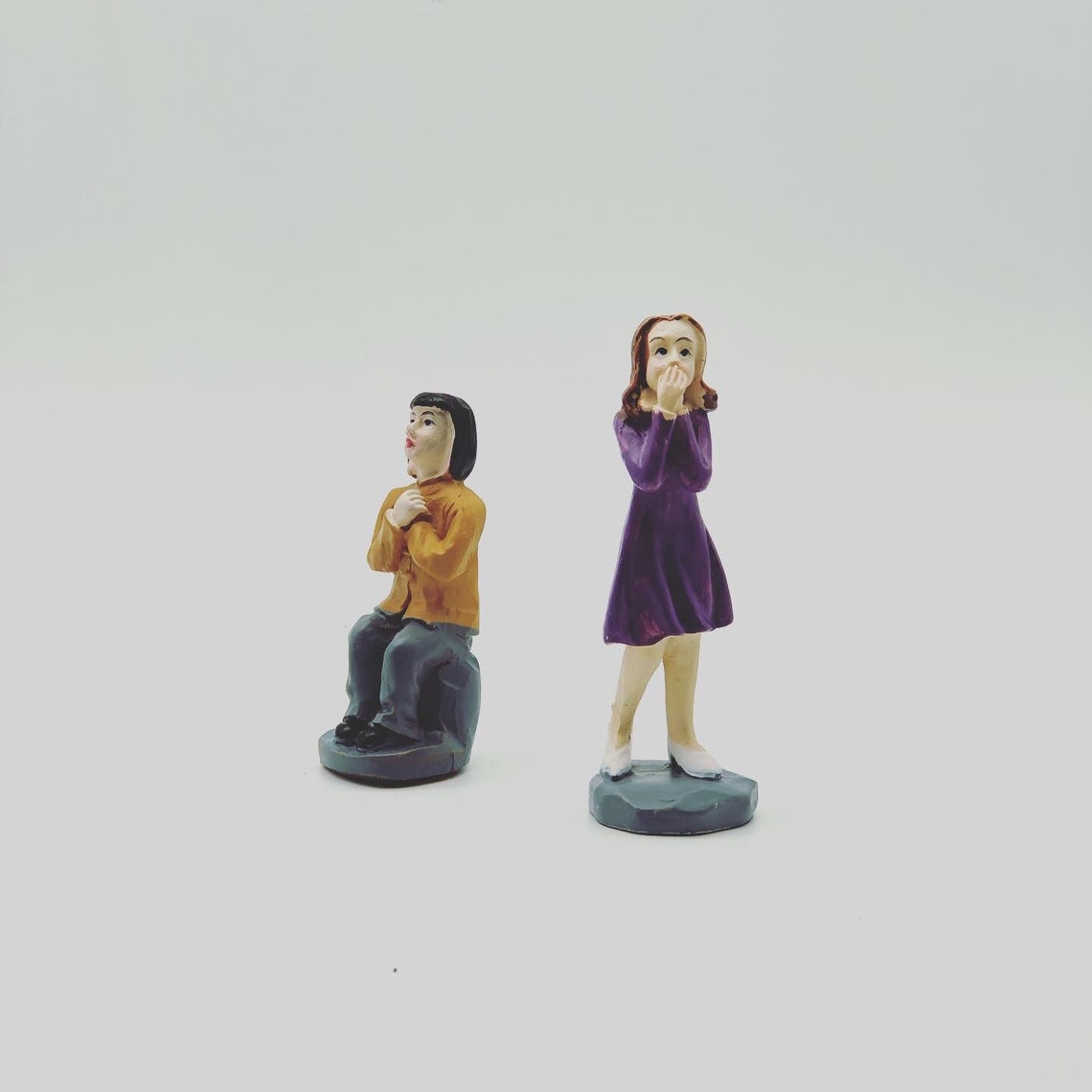 Sandplay Therapy People Emotion Figures Miniature People With Negative ...