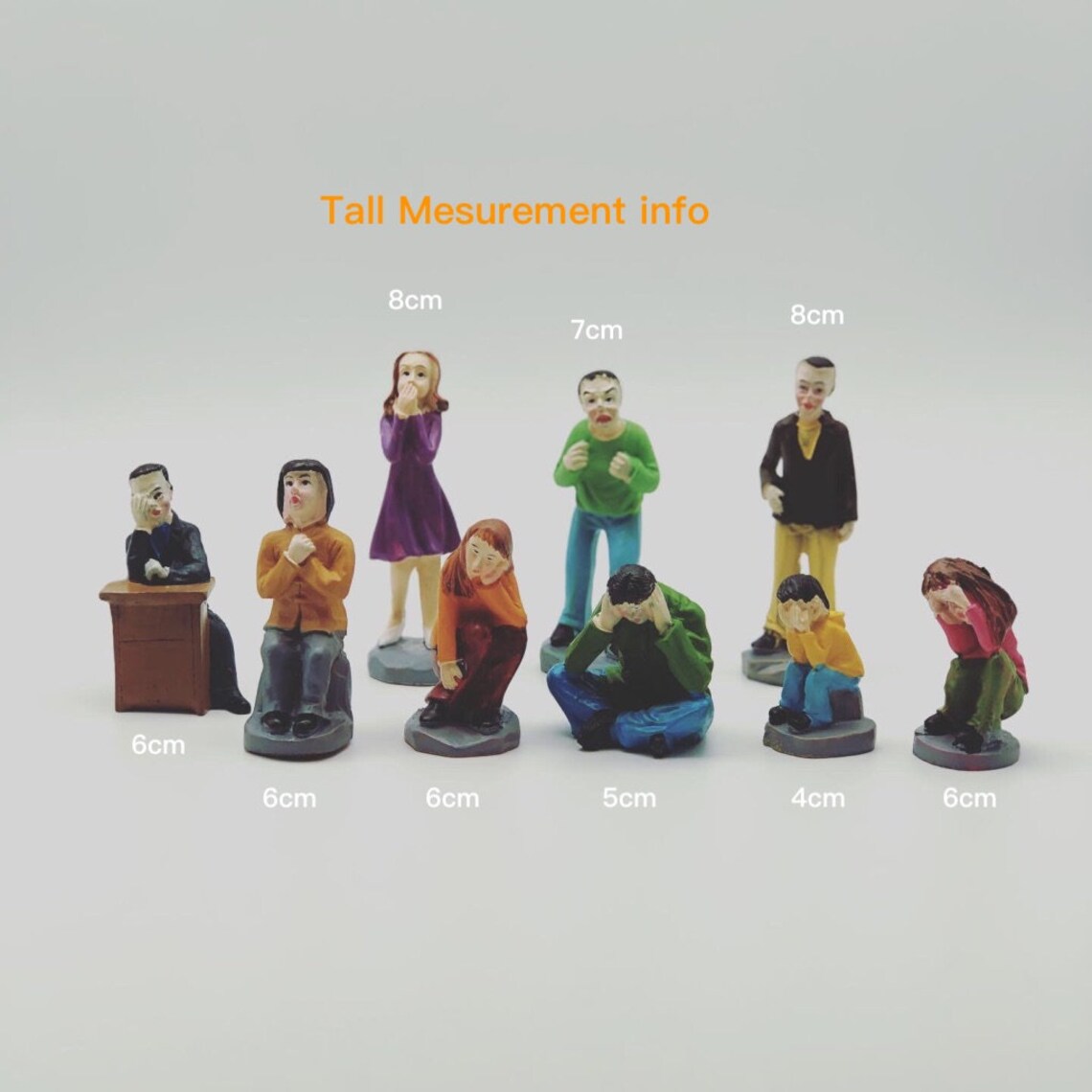Sandplay Therapy People Emotion Figures Miniature People With Negative ...