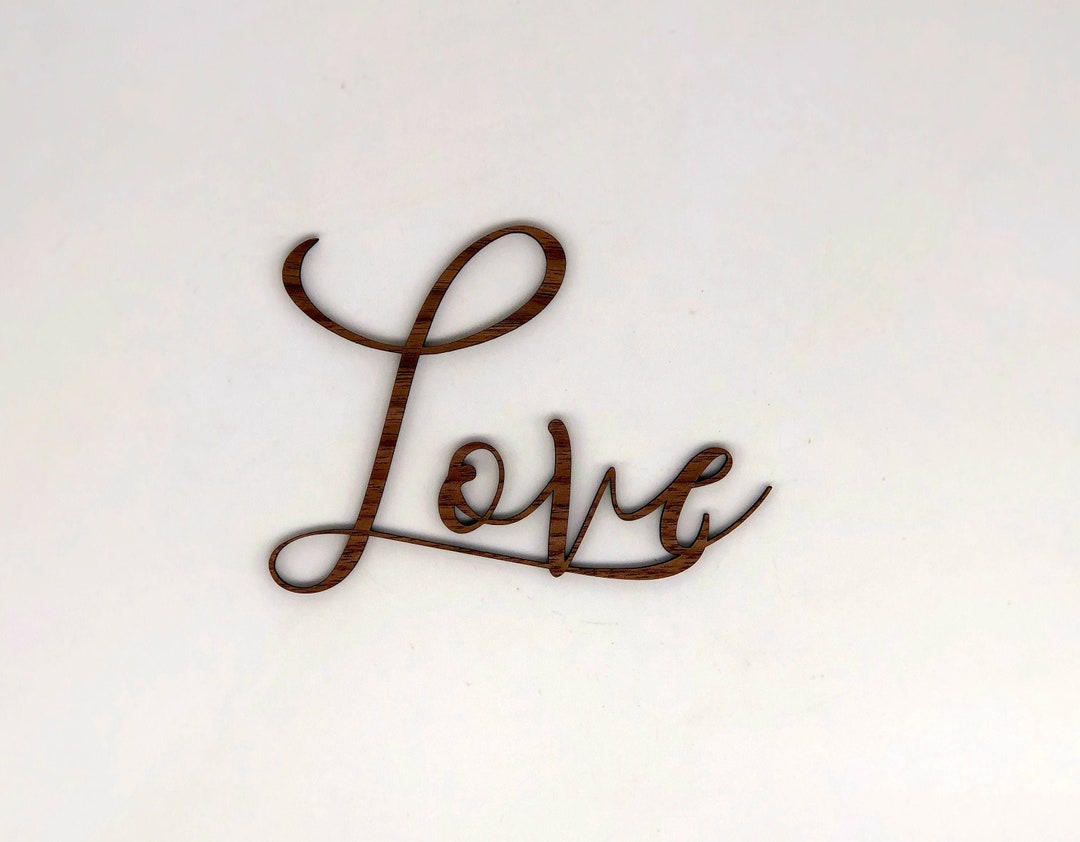 Love Cutout - SVG Vector Pattern for Laser Cutting - Etsy