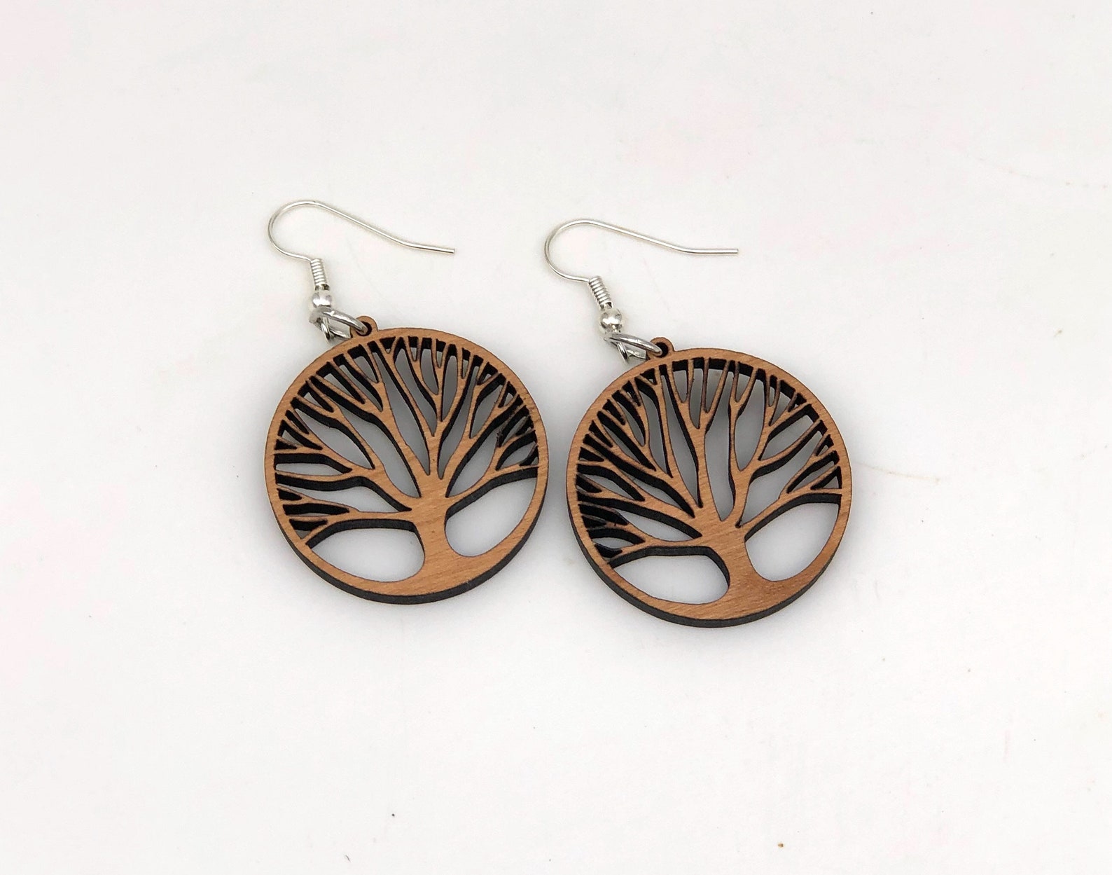 Tree Earrings - SVG Vector Pattern for Laser Cutting - Etsy