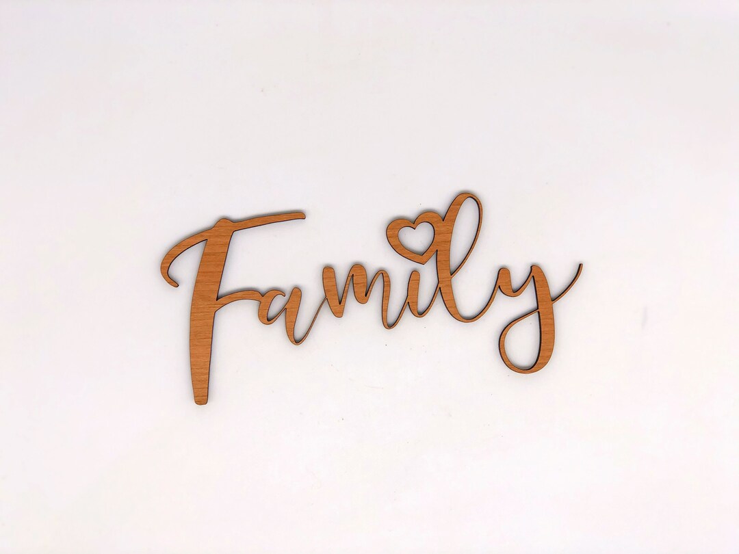 Family Cutout - SVG Vector Pattern for Laser Cutting - Etsy