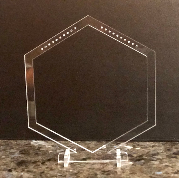 Single-pair earring display SVG vector pattern for laser | Etsy