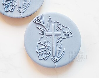 Floral Spiral 2.5 Inch Wood Cookie Stamp Mold CS-043 - Etsy