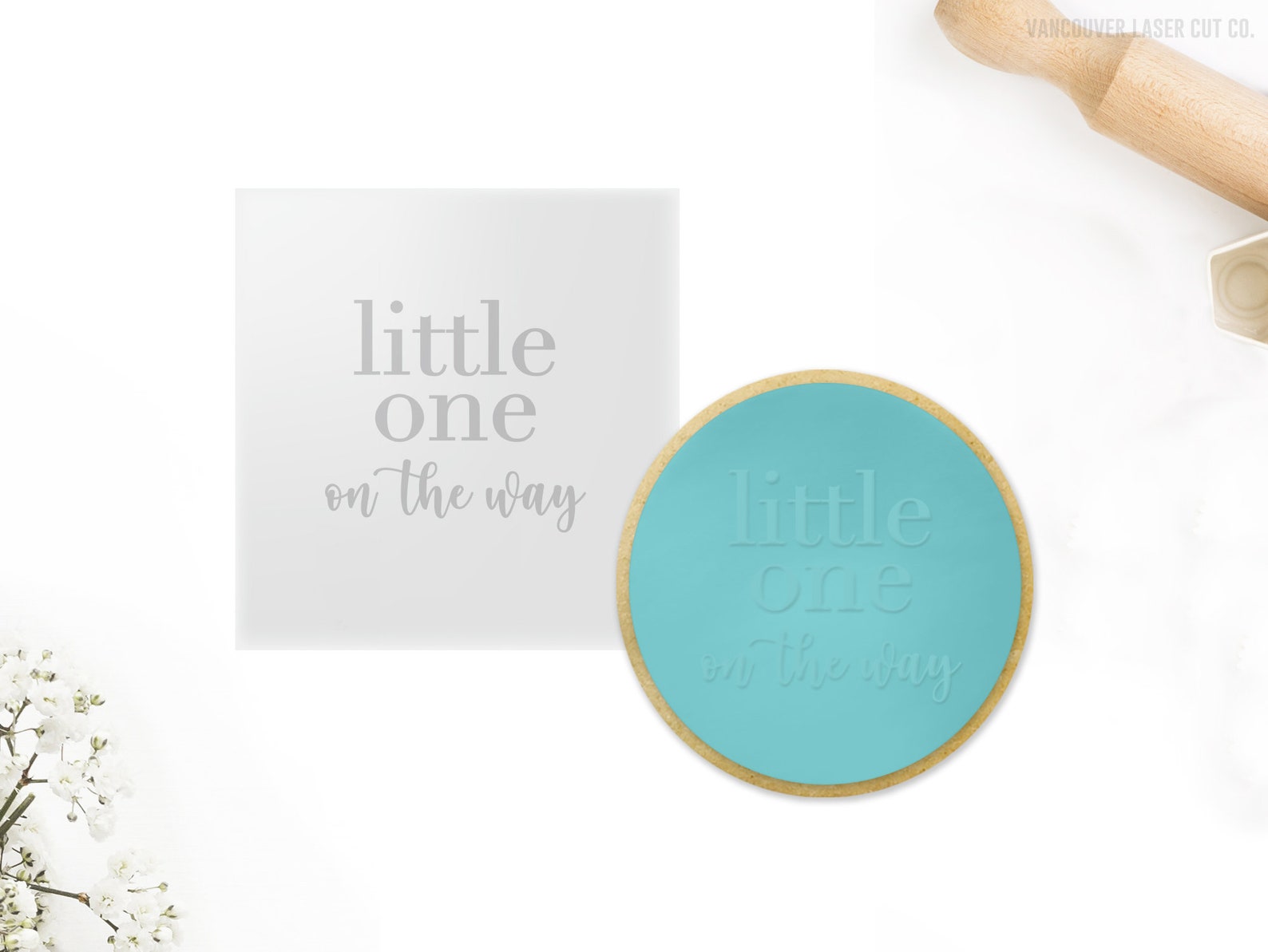 Little One on the way Cookie Fondant Embosser Stamp Cookie | Etsy
