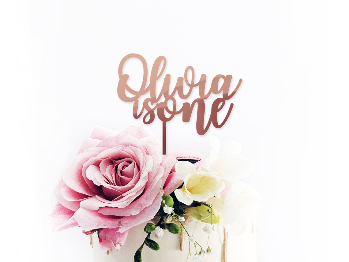 Custom One Cake Topper First Birthday Baby Cake Topper | Etsy