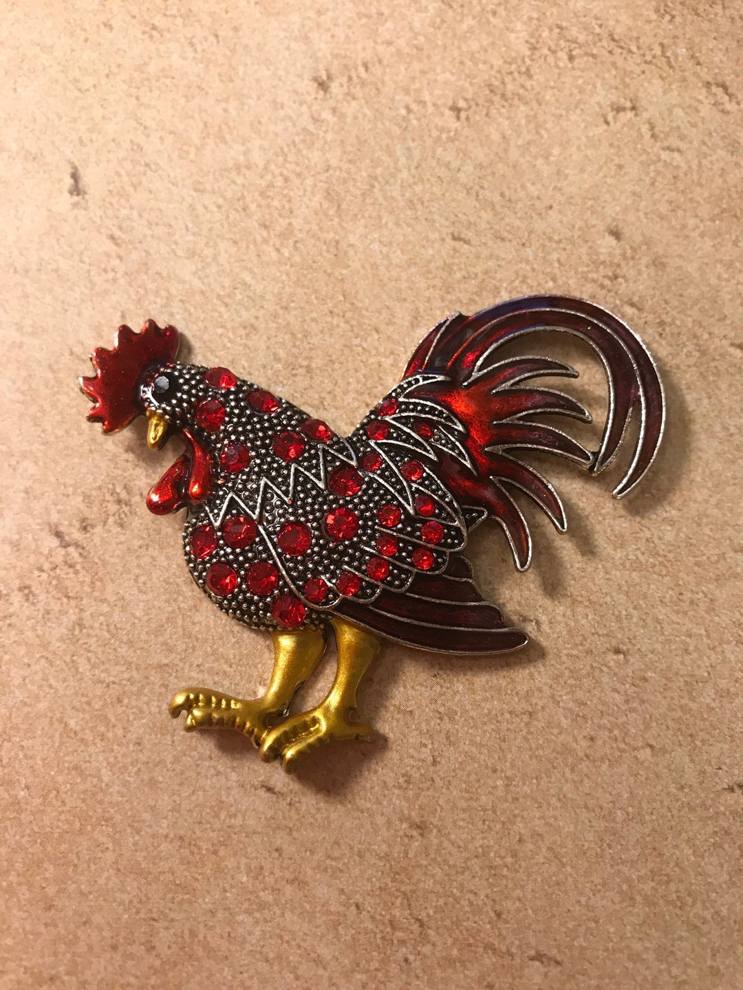 Red Rooster Needle Minder/cover Minder - Etsy