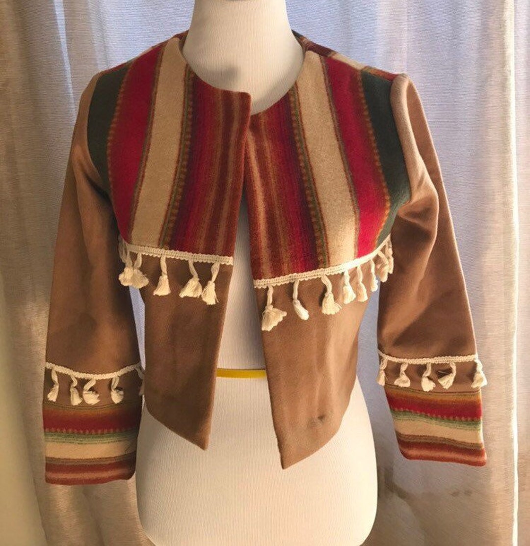 Biege Asian Jacket With Tassles - Etsy